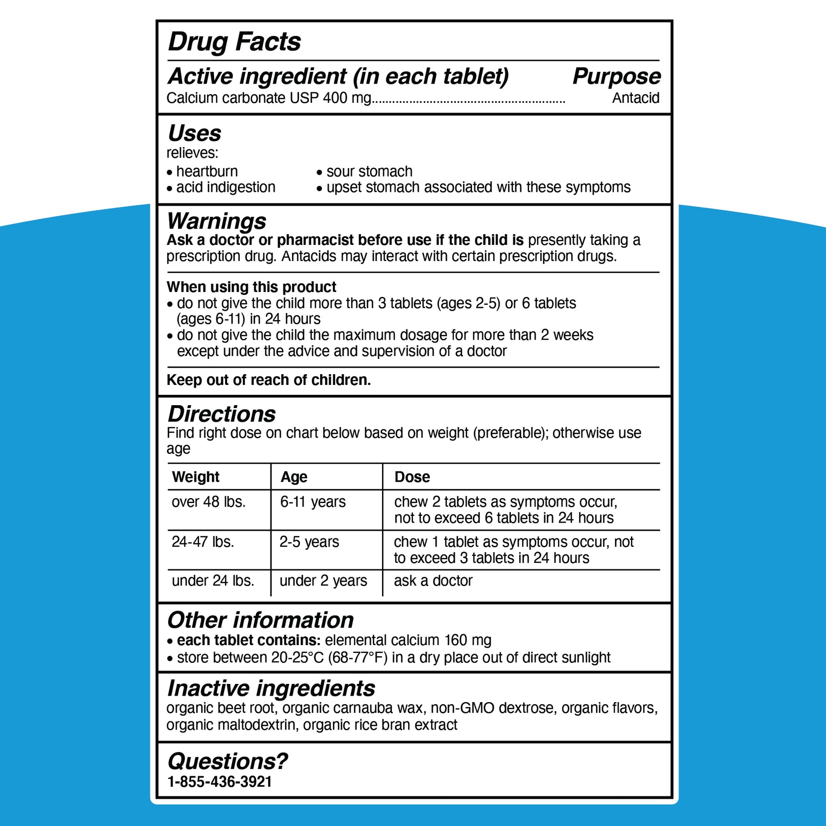 Kids' Tummy Relief - Over-the-Counter Chewable Antacid - Genexa