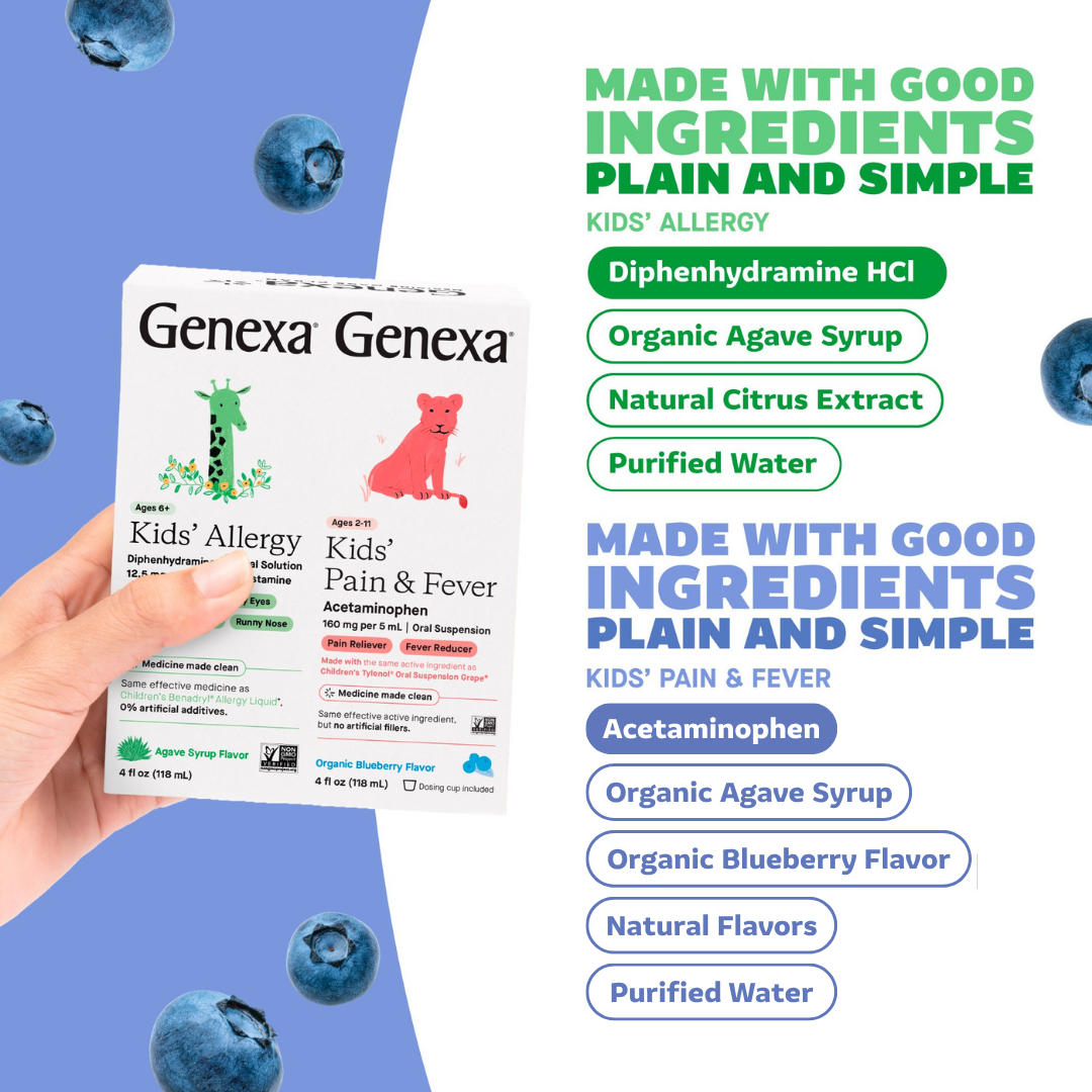 Kids' Pain & Allergy Relief 2 Pack Bundle – Genexa